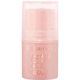 Essence Damen Highlighter "BABY GOT GLOW highlighter stick", 16,5 grosy glaze, Teint-Kosmetika, 3-tlg., Balm-Textur, aufhellend, leichte Deckkraft,