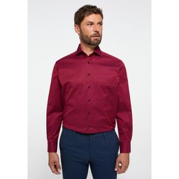 Eterna Herren Langarmhemd "COMFORT FIT"aubergine, Gr. 46, Twill, 100% cotton, Hemden, NON IRON (b&uuml;gelfrei)
