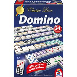 Schmidt Spiele Jungen Spiel "Classic Line, Domino", bunt, Spiele, mit extra gro&szlig;en Spielsteinen