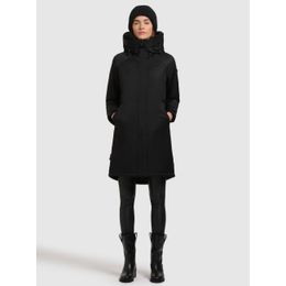 Khujo Damen Kurzmantel "SEMIE2", schwarz, Gr. XL, unifarben, 100% Polyester, M&auml;ntel