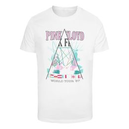 Merchcode Damen T-Shirt "Merchcode Herren Pink Floyd World Tour 87 Tee"wei&szlig;, Gr. M, bedruckt, 100% Baumwolle, Shirts