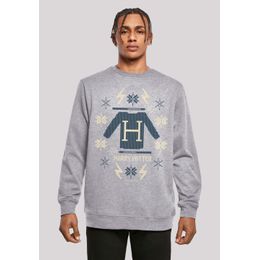 F4NT4STIC Herren Kapuzenpullover "Harry Potter Christmas Weihnachten", grau, Gr. XXXL, Obermaterial: 50% Baumwolle, 50% Polyester, Pullover, Print