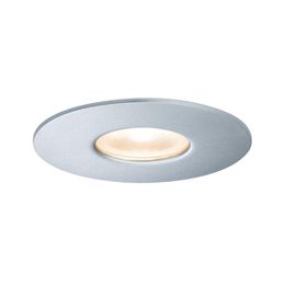 LED Einbauleuchte Paulmann, H:0,3cm &Oslash;:9,5cm, silber, Leuchten, "House Au&szlig;eneinbauleuchte 3000K 4,4W 410lm 230V Silber Metall, Acryl", IP44