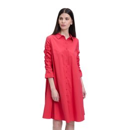 Cartoon Damen Blusenkleid "Damen mit Taschen", rot, Gr. 36, Obermaterial: 71% Baumwolle, 25% Polyamid, 04% Elasthan, Kleider, Form