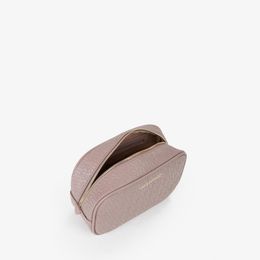 Valentino Handbags VALENTINO BAGS Damen Beautycase "HARD COSMETIC CASE FALAK RE"taupe, Lederimitat, Taschen, Unisex Kosmetiktasche, Kulturbeutel, Minibag mit Logopr&auml;gung