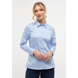 Eterna Damen Hemdbluse "FITTED"hellblau, Gr. 44, 95% Baumwolle, 5% Elasthan, Blusen, EASY IRON (b&uuml;gelleicht)