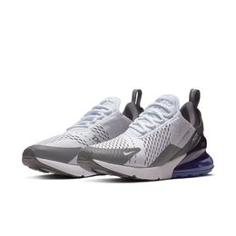 Nike Sportswear Herren Sneaker "AIR MAX 270", Gr. 40wei&szlig;, wei&szlig;, persian violet, dunkelgrau, Synthetik, Textil, Schuhe