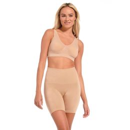 Slip MAGIC BODYFASHION, Damen, Gr. XL, cappuccino, Obermaterial: 90% Polyamid, 10% Elasthan, figurbetont, Unterhosen Slip, mittlere Formung, schimmert, nahtlos, eng, bequem, weich