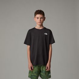 The North Face Jungen T-Shirt "TEEN NEW 24/7 SS TEE", schwarz, Gr. XL, Single Jersey, Obermaterial: 100% Polyester, Shirts, sportlicher Stil,