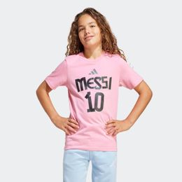 Jungen Trainingsshirt "Y MESSI N&N G T", pink, Gr. 152, adidas Performance, Obermaterial: 100% Baumwolle, Shirts, f&uuml;r Kinder, sportlicher Stil, mit