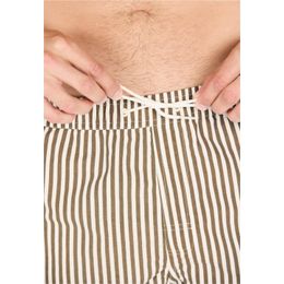 Virtus Herren Badeshorts "Cullen", braun, Gr. XXL, gestreift, Polyamid, Badehosen, aus atmungsaktivem Material