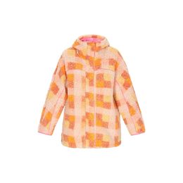 Swirly Fleece Jacket female Orange size L