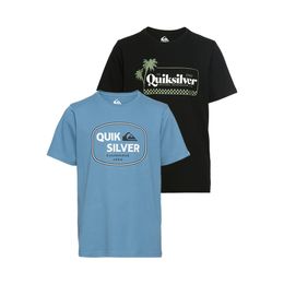 Quiksilver Jungen T-Shirt "JUST FRAMED ROCKELIA SHORT SLEEVE PK YTH", blau, Gr. 14, Obermaterial: 100% Baumwolle, Shirts