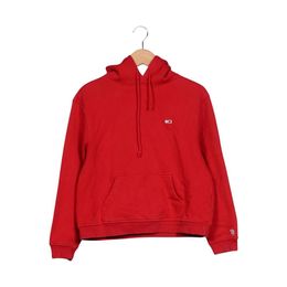 Tommy Jeans Kapuzenpullover Damen Gr&ouml;&szlig;e S Second Hand rot
