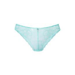 Lascana Damen Tanga "Nikoletta", Gr. 44, gr&uuml;n, Spitze, Obermaterial: 88% Polyamid, 12% Elasthan, Unterhosen, mit feiner Zierschleife und Accessoire