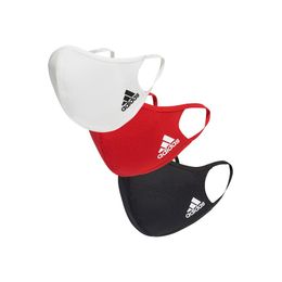 adidas Sportswear Schutzmaske Herren Gr&ouml;&szlig;e M/L rot / schwarz / wei&szlig;