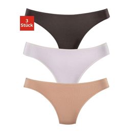 Lascana Damen String "aus hochwertiger Modal-Qualit&auml;t", Gr. 48, bunt, Obermaterial: 94% Modal (TENCEL ), 6% Elasthan, unifarben, Unterhosen