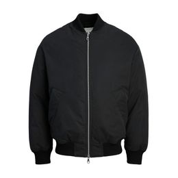 Jack & Jones JACK & JONES Herren Bomberjacke "JCOAURA BOMBER JACKET", schwarz, Gr. XL, unifarben, Web, Obermaterial: 100% Polyester, Jacken