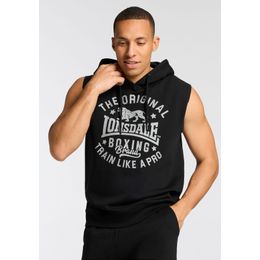 Lonsdale Herren Trainingsanzug "SHOTLEY", schwarz, Gr. XL, Obermaterial: 60% Baumwolle, 40% Polyester, Sportanz&uuml;ge, zweiteiliges Set, &auml;rmelloser