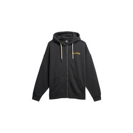 Superdry Zip-Up Hoodie 'Old School Tattoo' female Black size 36