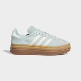 Damen Sneaker "GAZELLE BOLD", adidas originals, Gr. 40ash gr&uuml;n, sanftes wei&szlig;, gum 2, Leder, Synthetik, Schuhe