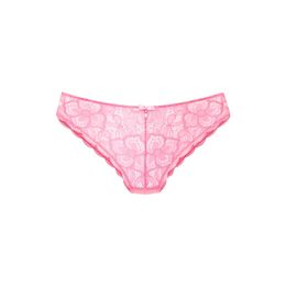 Lascana Damen Tanga "Nikoletta", Gr. 36pink, Spitze, Obermaterial: 88% Polyamid, 12% Elasthan, Unterhosen, mit feiner Zierschleife und Accessoire in