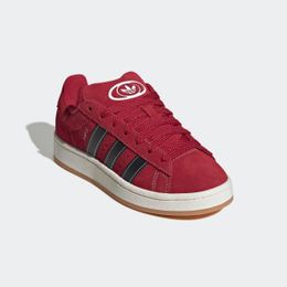 M&auml;dchen Sneaker "CAMPUS 00S", adidas originals, Gr. 35,5, wei&szlig;, Leder, Synthetik, Schuhe, f&uuml;r Kinder und Jugendliche, mit Gummilaufsohle, mit