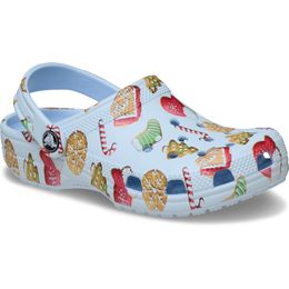 Crocs Kinder Clog "Classic Clog K", Gr. 36multifarben, Croslite , Schuhe, Weihnachtsschuh, Hausschuh mit buntem Festive Print