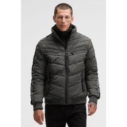 CAMP DAVID Herren Winterjackegrau, Gr. L, bedruckt, bestickt, Material: 100% Polyester, Futter: 100% Polyester, F&uuml;llung: 100% Polyester, Jacken, mit