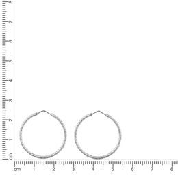 Firetti Damen Paar Creolen "Schmuck Geschenk Silber 925 Ohrschmuck Ohrringe gedrehte Optik", 25, Silber 925 (Sterlingsilber), silber, Silber 925