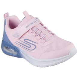 Skechers M&auml;dchen Sneaker "MICROSPEC MAX ADVANCE", Gr. 28, rosa, Lederimitat, Textil, kontrastfarbene Details, Schuhe, Slip-OnSneaker,