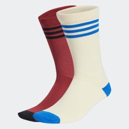 Herren Sportsocken "KNEE SOCK 2PP", adidas originals, Gr. M, rot, Obermaterial: 60% Baumwolle, 36% Polyester, 3% Elasthan, 1% sonstige Fasern,