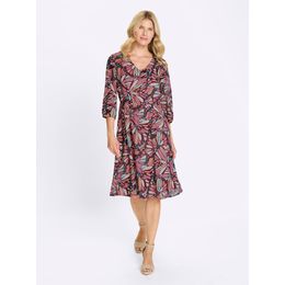 Classic Basics Damen Druckkleid "Kleid", rosa, Gr. 38, gemustert, mehrfarbig, Georgette, 100% Polyester, Kleider