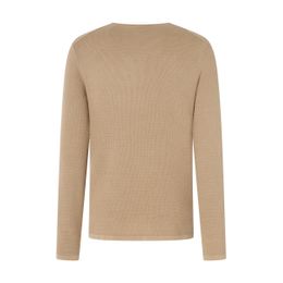 JOOP! JOOP JEANS Herren Rundhalspullover "Svenor"medium beige, Gr. XL, clean, unifarben, Strick, Obermaterial: 100% Baumwolle, Pullover, mit feinem