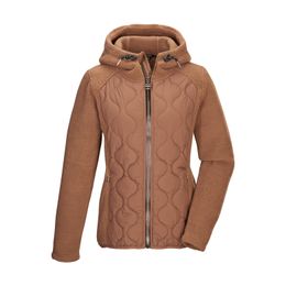 Killtec Damen Fleecejacke "KSW 108 WMN FLC JCKT"toffee, Gr. 40, Obermaterial: 100% Polyester;Obermaterial 2: 100% Polyester;Futter: 100%