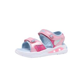 Kangaroos Kinder Sandale "K-SLS Penny", Gr. 30, pink, Synthetik, Textil, Schuhe, mit Blinkfunktion