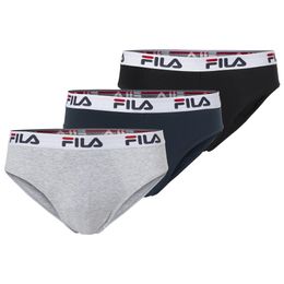 Fila Herren Slip "MAN BRIEF", Gr. S, schwarz, Jersey, Obermaterial: 95% Baumwolle, 5% Elasthan. Obermaterial 2: 67% Baumwolle, 28% Polyester, 5%