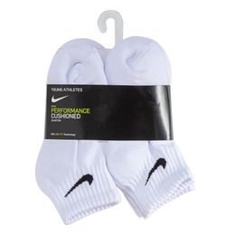 Nike Sportswear Damen Socken "NHB DF PERFORMANCE BSIC QUARTR", Gr. 27wei&szlig;, Obermaterial: 66% Baumwolle, 30% Polyester, 3% Elasthan, 1% Polyamid,