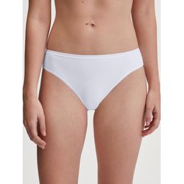 Calida Damen Slip "Sleek Skin", Gr. L, wei&szlig;, Obermaterial: 73% Polyamid, 27% Elasthan, Unterhosen, basic, bequem, eng, weich