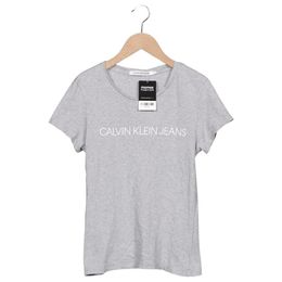Calvin Klein Jeans T-Shirt Damen Gr&ouml;&szlig;e S Second Hand grau