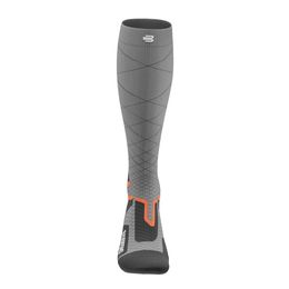 Bauerfeind Damen Sportsocken "SKI PERFORMANCE COMPRESSION SOCKS", Gr. 35, grau, Obermaterial: 89% Polyamid, 11% sonstige Fasern, Socken,
