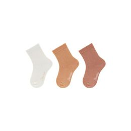 Sterntaler Socken M&auml;dchen Gr&ouml;&szlig;e 30 camel / rostbraun / wei&szlig;