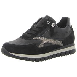 Gabor Sneaker Damen Gr&ouml;&szlig;e 39 anthrazit / dunkelgrau / schwarz / silber