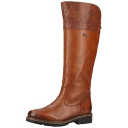 Stiefel Remonte "Remonte Stiefel Glattleder", Damen, Gr. 38, braun, Glattleder, Schuhe Stiefel