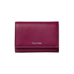 Calvin Klein Damen Geldb&ouml;rse "FOIL LOGO TRIFOLD W/ ZIP POCKET"alluring pink, Lederimitat, unifarben, Kleinlederwaren, Damen Geldbeutel, Portemonnaie