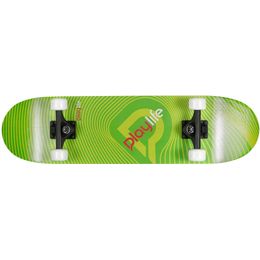 Skateboard Playlife "Illusion Green", bunt, Skateboards, Kinder