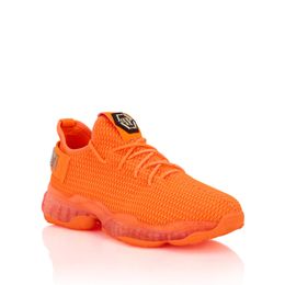 Sneaker Philipp Plein "$Hock", Damen, Gr. 39, Normalschaft, 86, orangefluo, Schuhe Sneaker