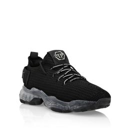 Sneaker Philipp Plein "$Hock", Damen, Gr. 44, Normalschaft, 02, schwarz, Schuhe Sneaker