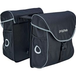 Fahrradtasche Prophete "Doppelpacktasche", schwarz, Taschen, B/H/T: 34,5cm x 34,5cm x 15cm, B:34,5cm H:34,5cm T:15cm