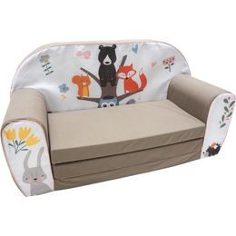 Sofa KNORRTOYS "Forest", bunt, Sofas, Kinder, B/H/T: 77cm x 42cm x 34cm, Baumwolle, f&uuml;r Kinder; Made in Europe, B:77cm H:42cm T:34cm